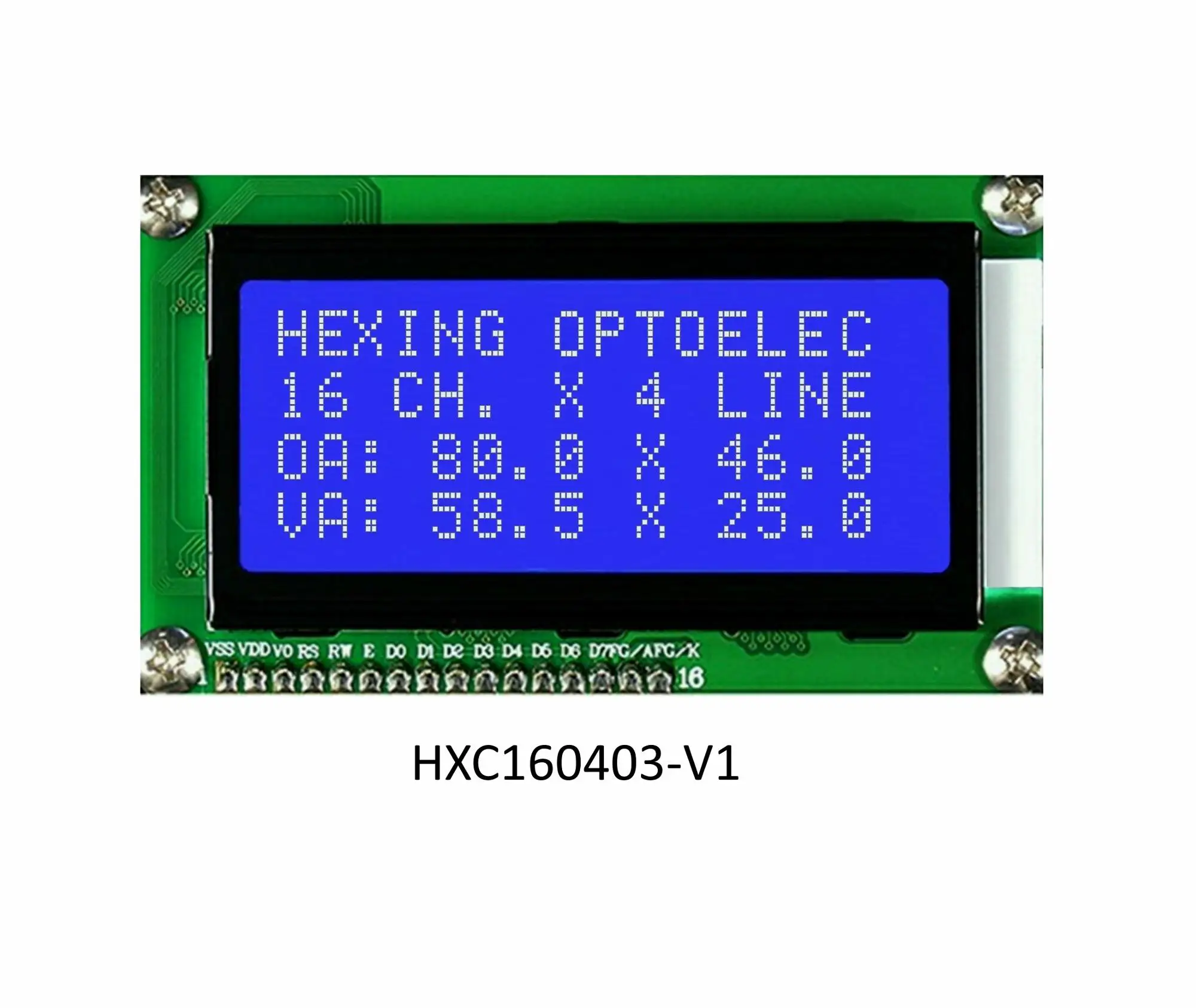 Wholesale Small Size 16x4 Character Type Stn Blue 16 Pin 8 Bit Parallel ...