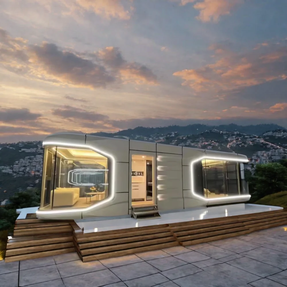 Modern Stylish Container Houses Inspired Space Capsules Prefab Steel ...