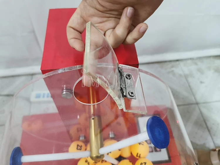 Commercial Celebration Ping Pong Ball Machine Coin Lottery Gravity Pick ...