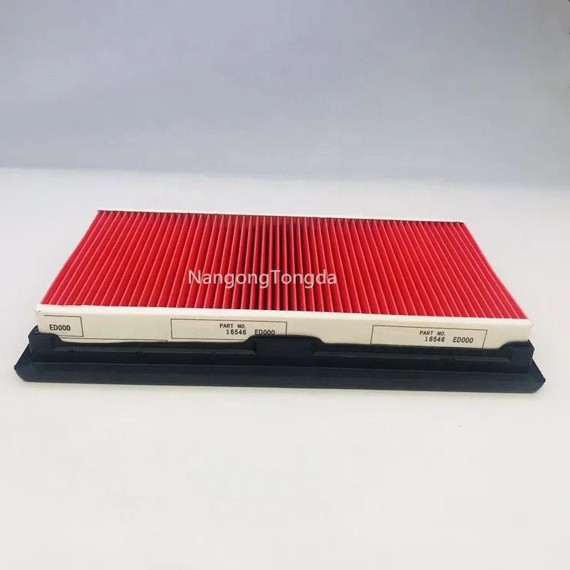 Universal High Quality Car Spare Parts Air Filter For 16546-ed500 16546 ...