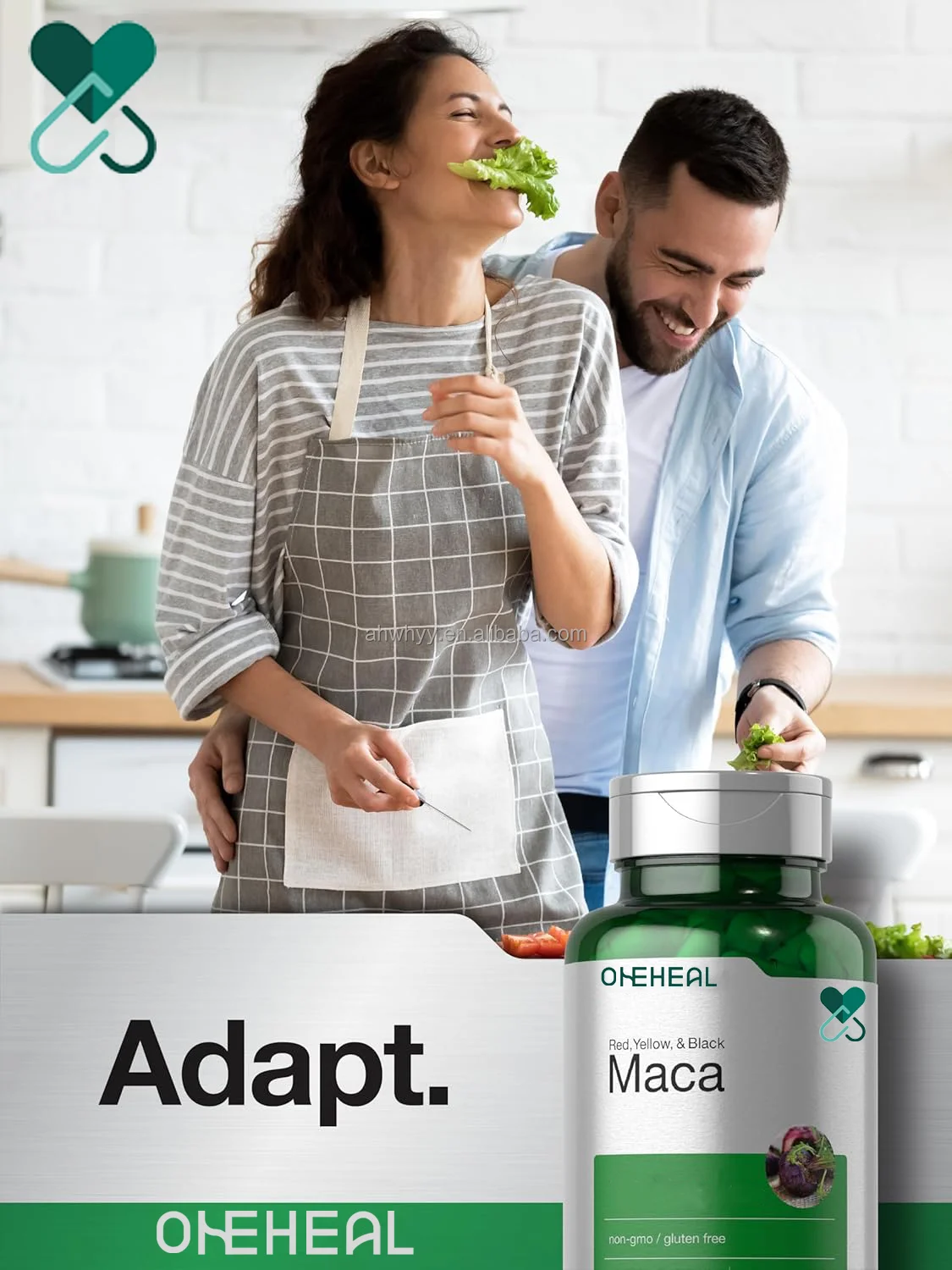 High Quality Maca Ginseng Capsule Men Energy Support Maca Root Capsule ...