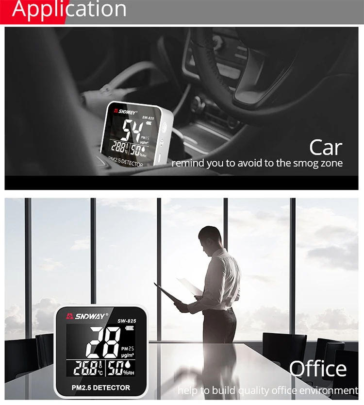 SNDWAY PM2.5 Air Detector - Portable & Accurate Monitor