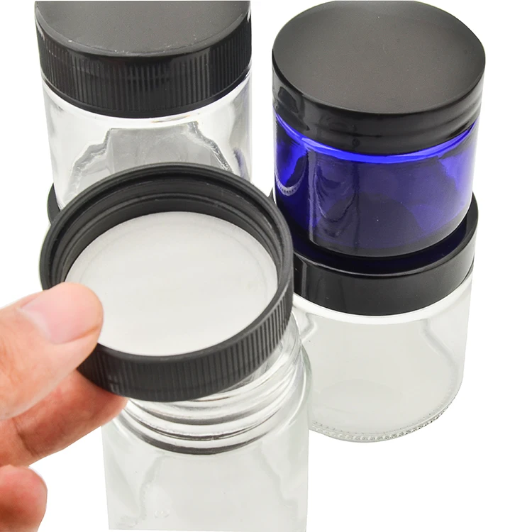 Custom Child Proof Resistant Food Grade Glass Jar Bottle Weed Container ...