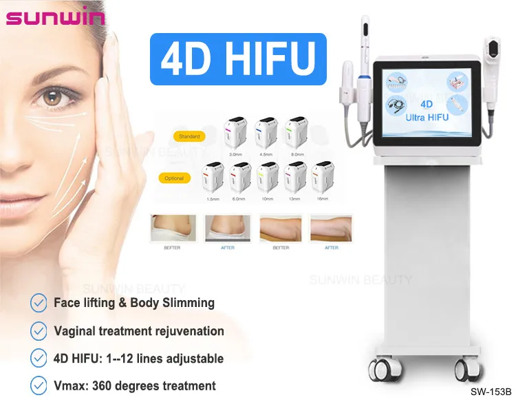 Hifu Ce Vmax Face Lifting V Max Skin Tightening Body Slimming 2 In 1 ...