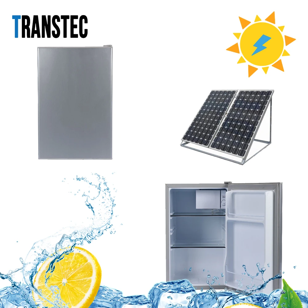 90 Liter Compact Refrigerator with Solar Panel - Portable