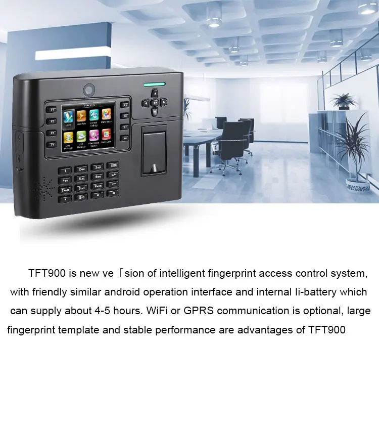 Biometric Reader Fingerprint Access Control With Camera And Backup Battery Buy Fingerprint