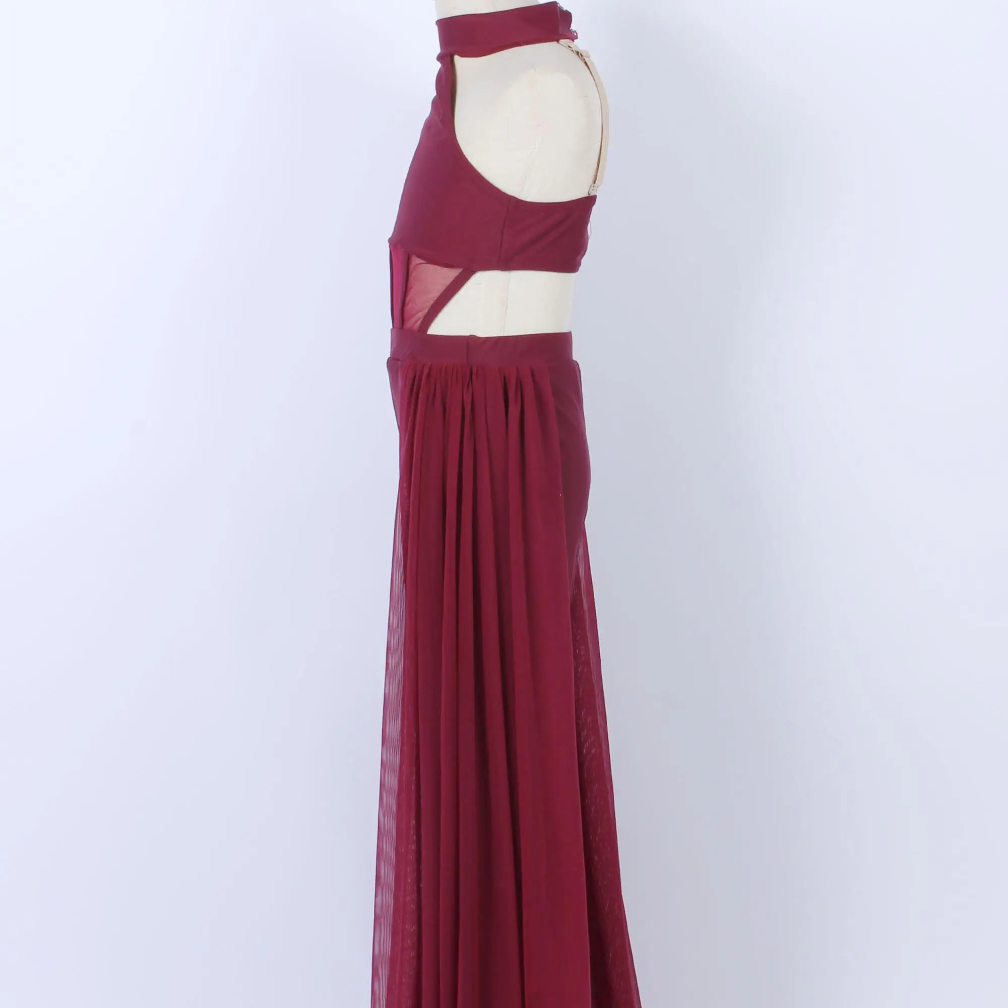 Spandex Mesh Halter Unitard - Perfect for Dance Competitions