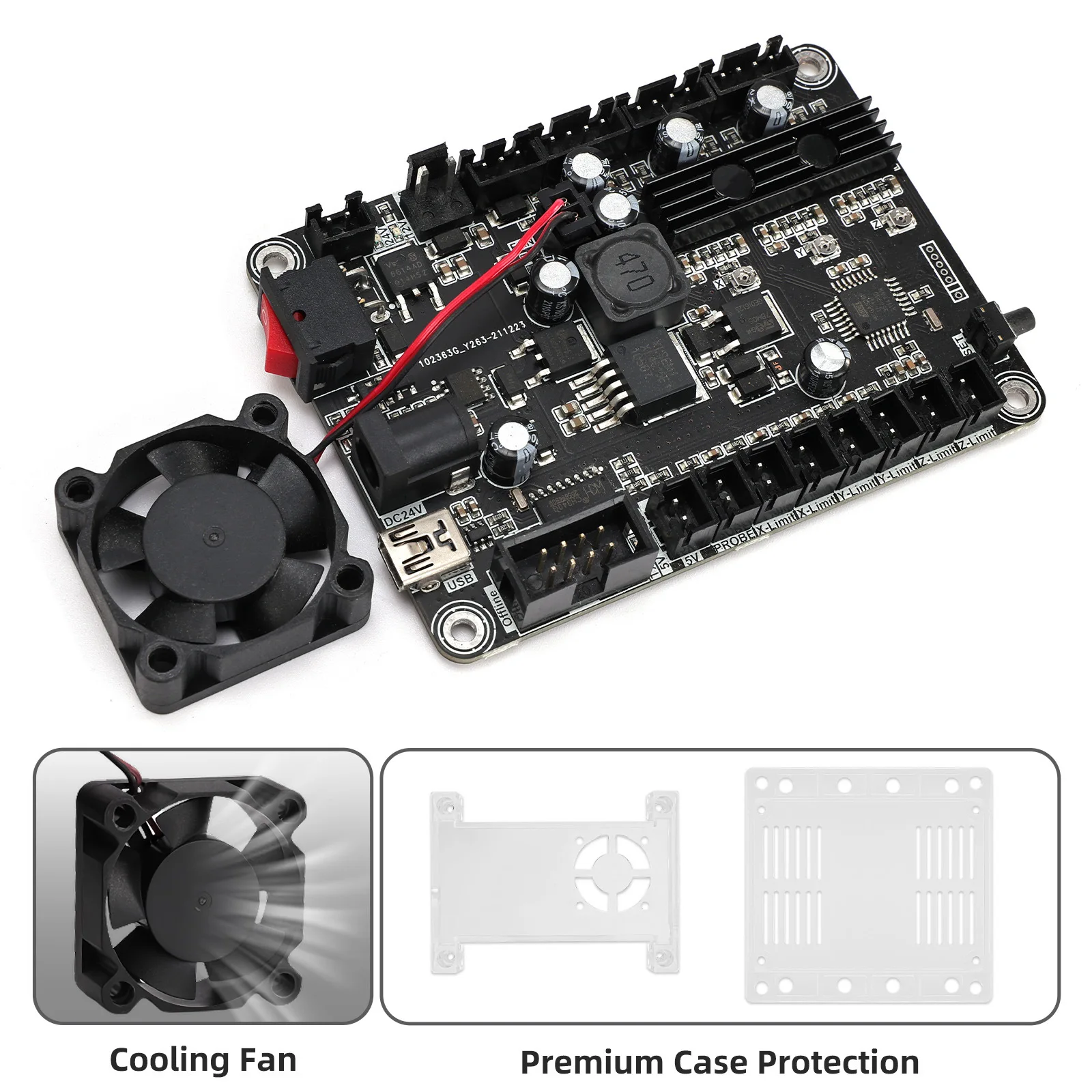 GRBL Control Board USB 3-axis Control Board for Laser Engraving Machine ...