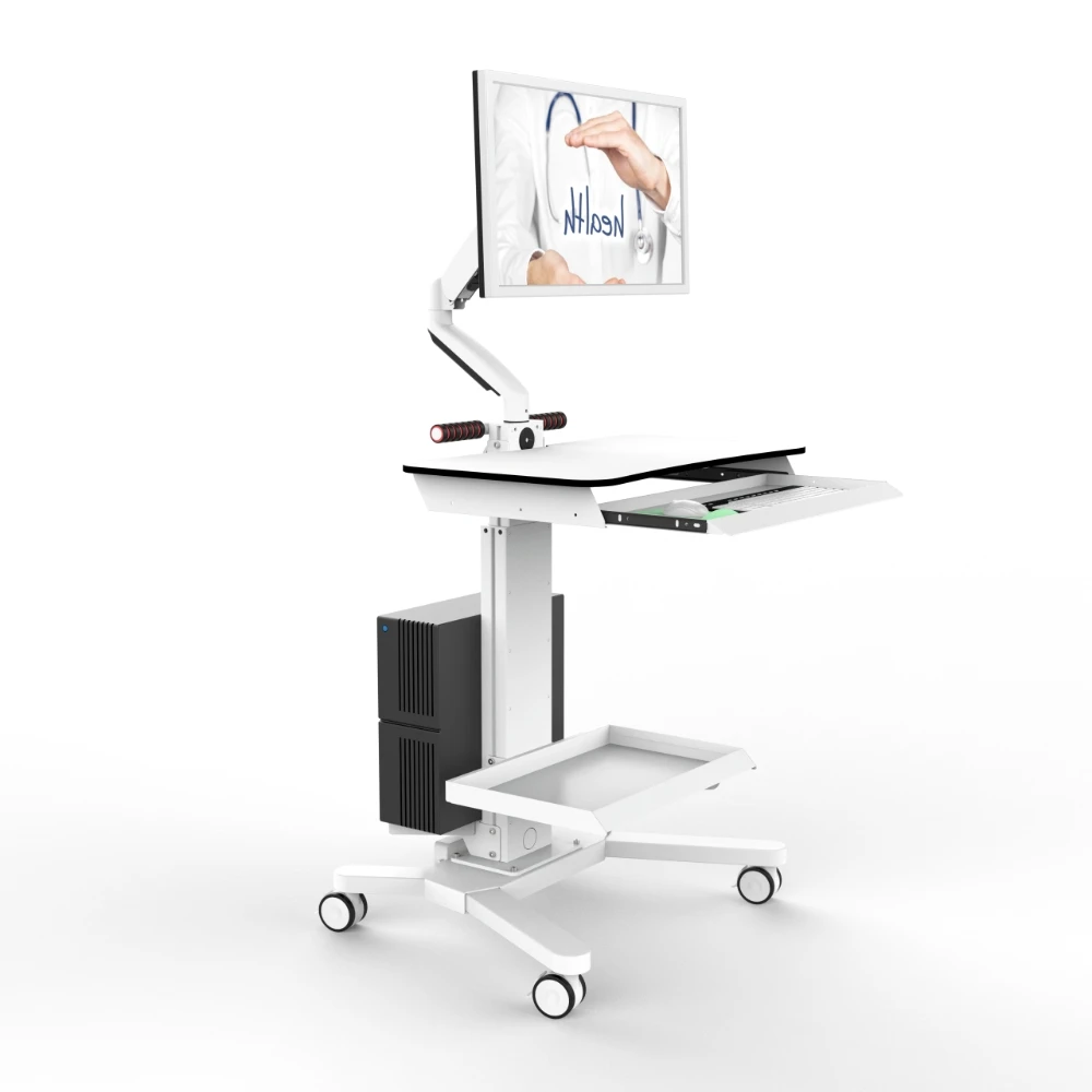 Medical Monitor Cart - Mobile Workstation for Hospitals