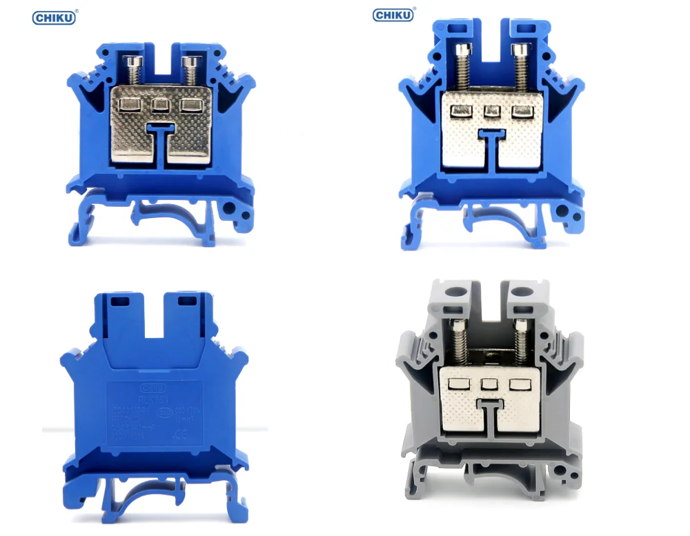 HUNTEC UK16N Kabelbinder Terminal Block - 16mm, 1-10 Contacts