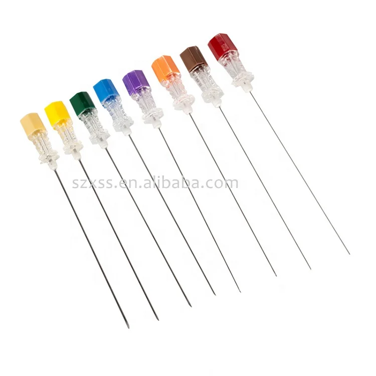 Custom Disposable Medical 25g 27g Sterile Anesthesia Spinal Needles ...
