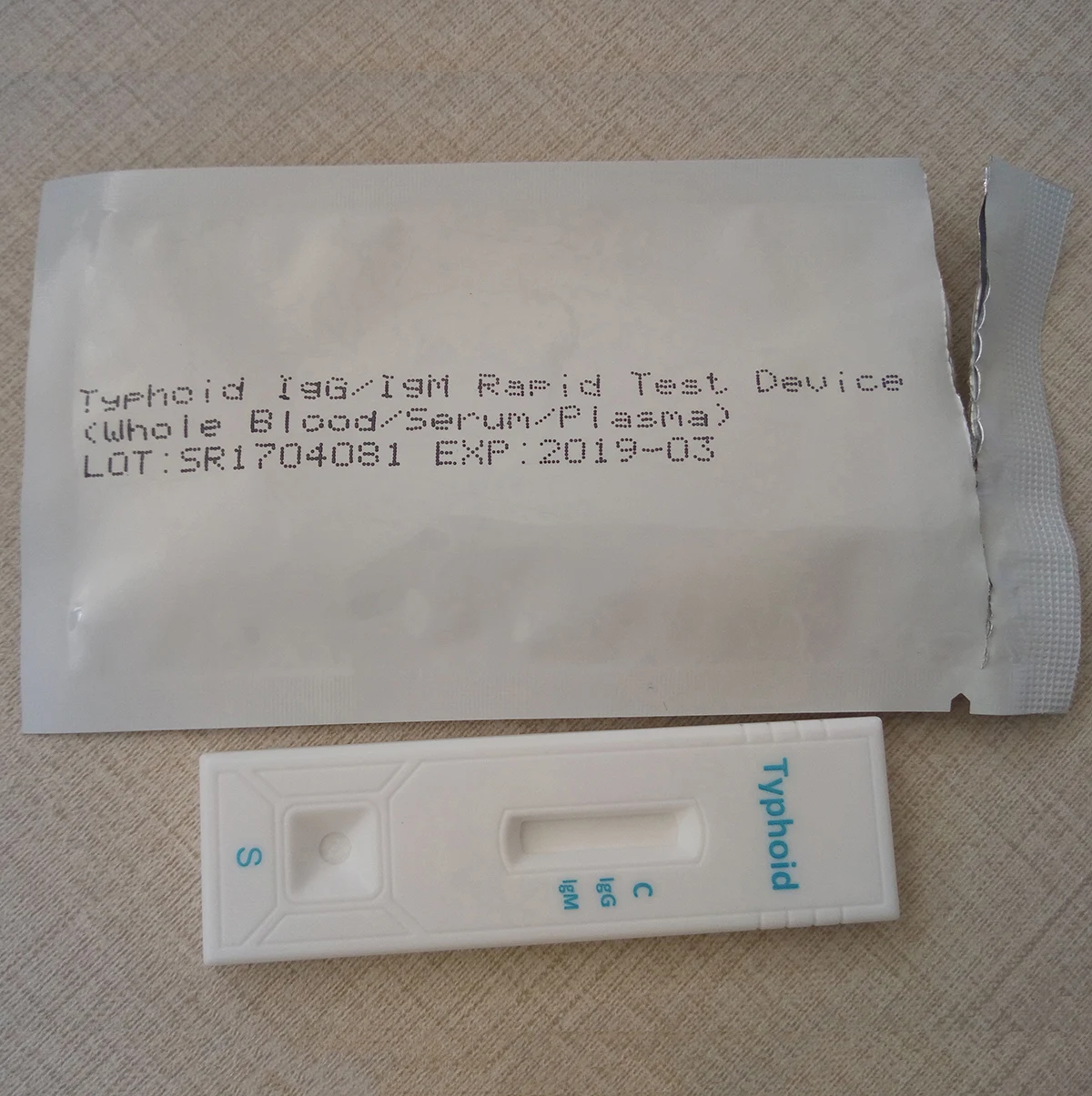 Typhoid Igg/igm Rapid Test Salmonella Typhoid Antibody Test Kit,Blood ...