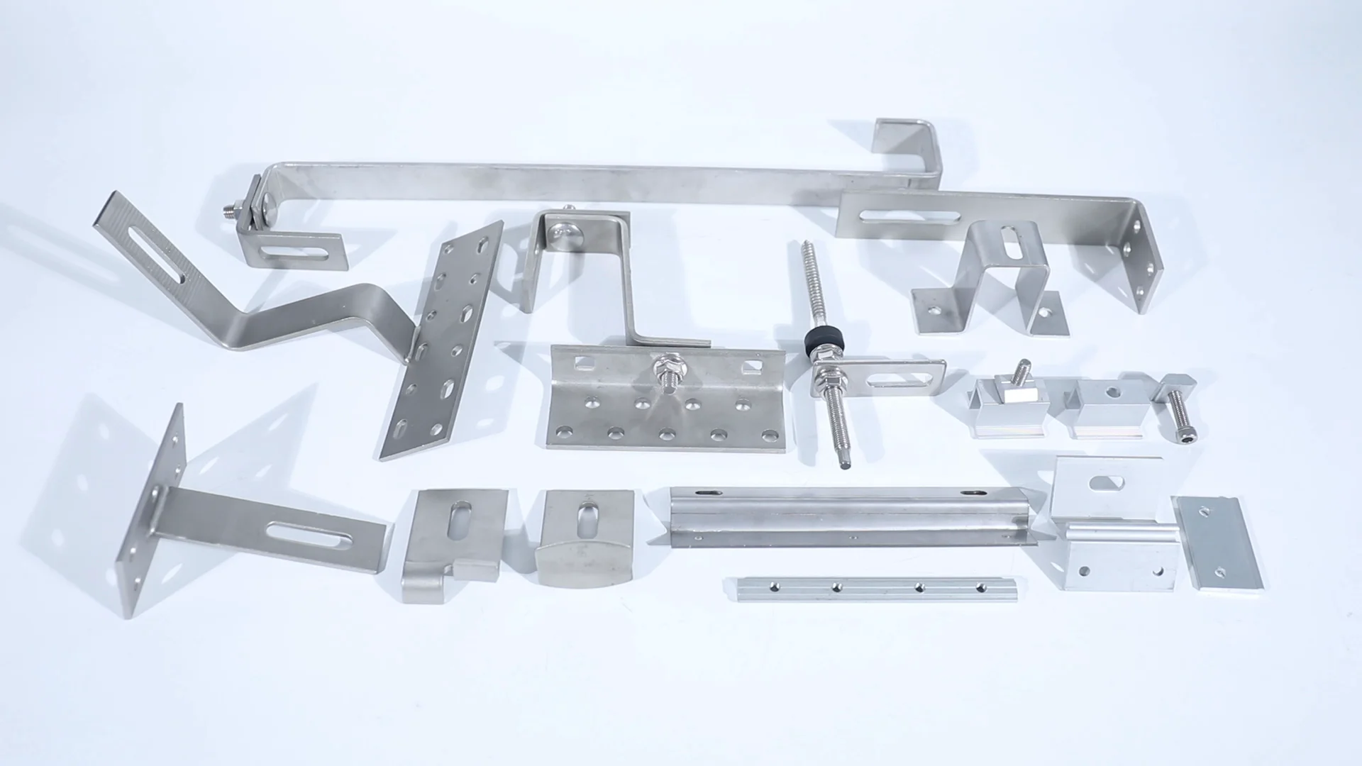 Customized Aluminium Mid Clamp Fixing Brackets Solar Panel Mounting ...