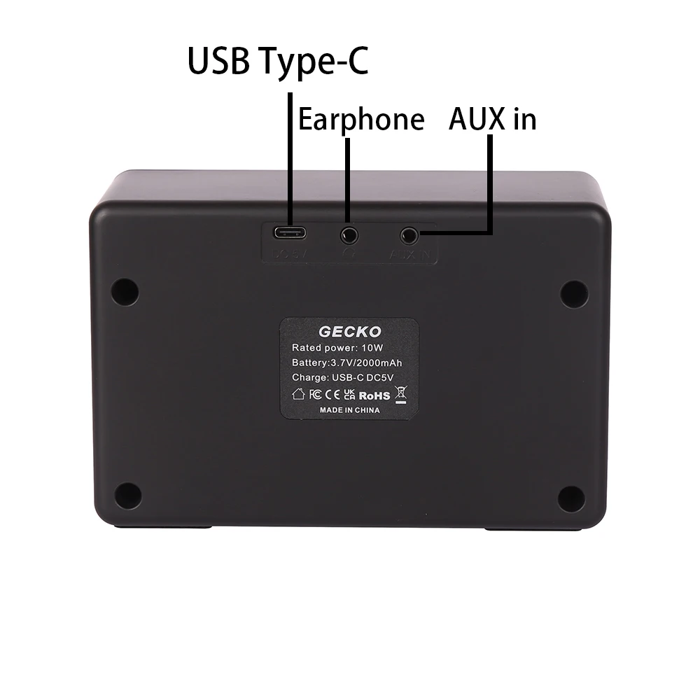 GECKO 10watts Electrical Guitar Amp - Mini BT Wireless Speaker