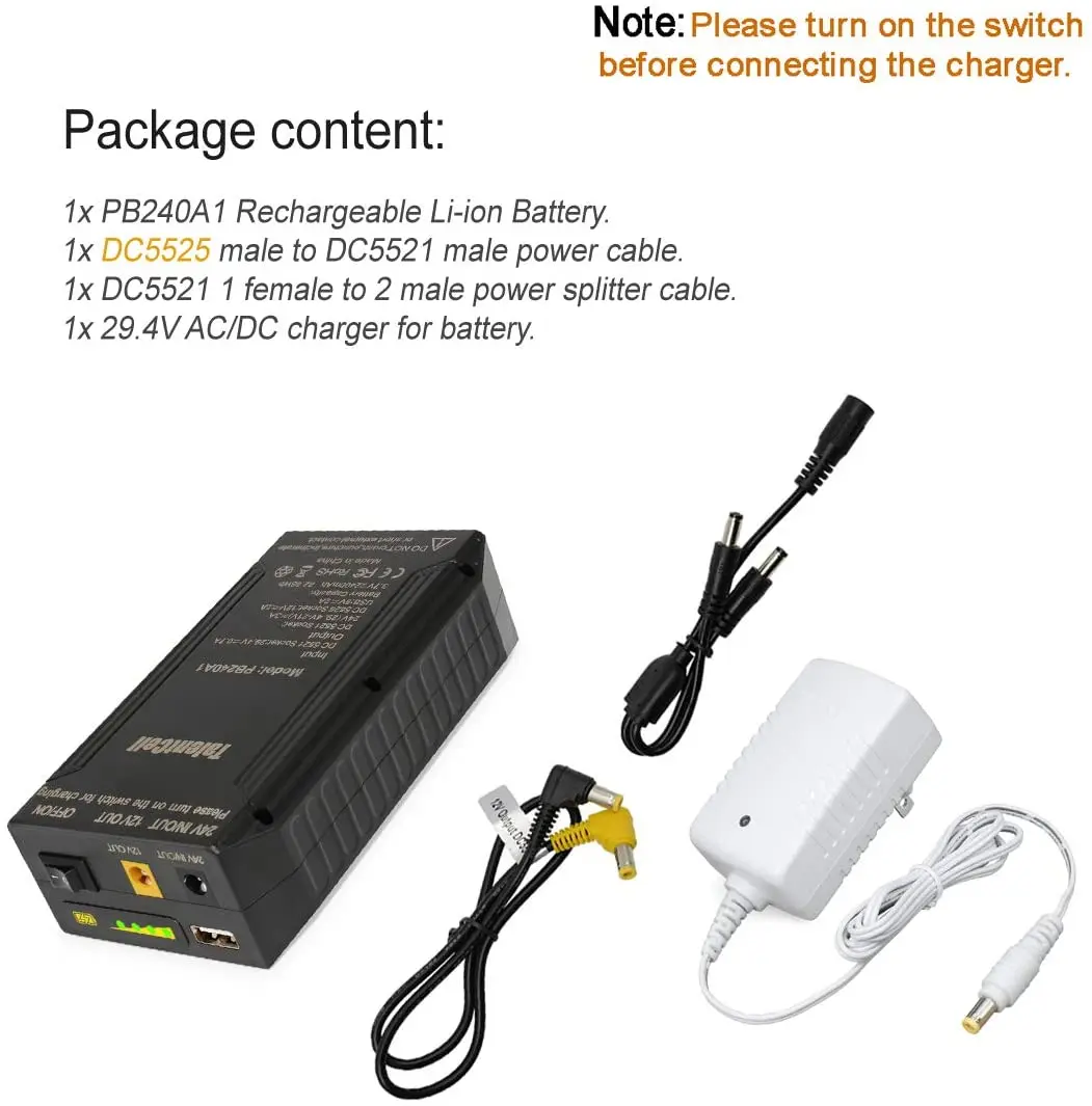Talentcell 24v Lithium Ion Battery Pb240a1rechargeable 25.9v 3200mah 82 ...