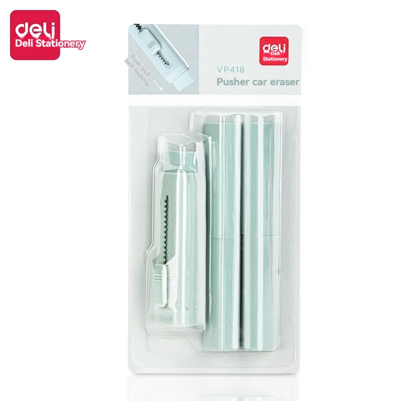 Deli Vp418 Push-pull Eraser Green Is Not Easy To Leave Marks And Less ...