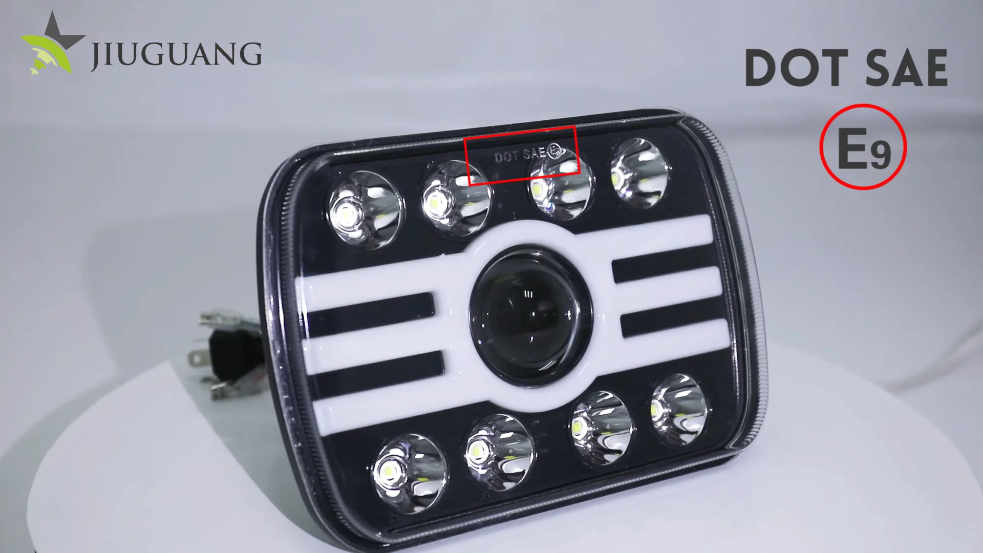 Dot Emark Approved High Low Beam Foglights 6x7'' Led Driving Light 5x7 ...