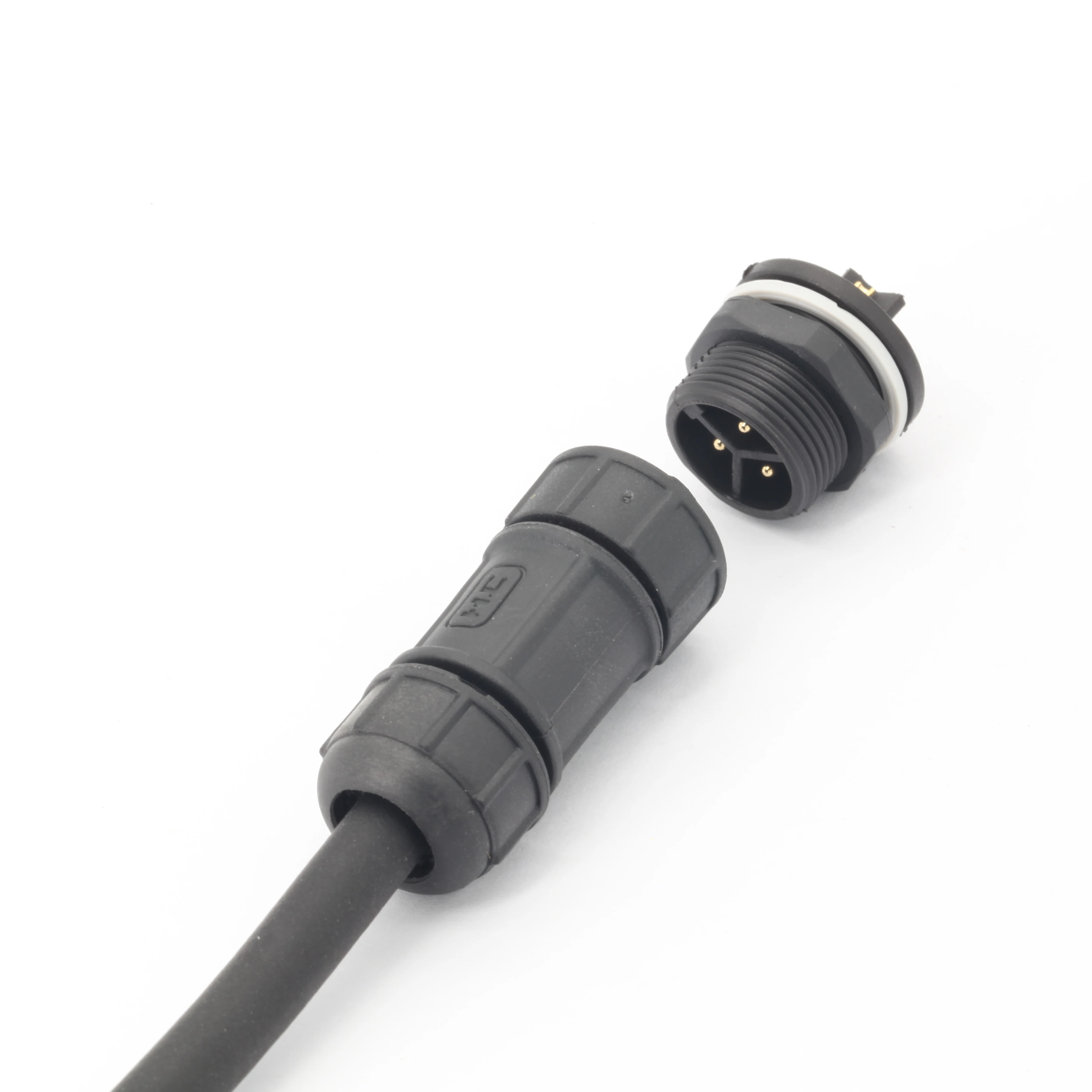 Ip67 Male and Female Connector M16 Power Connector Waterproof 3 Core ...