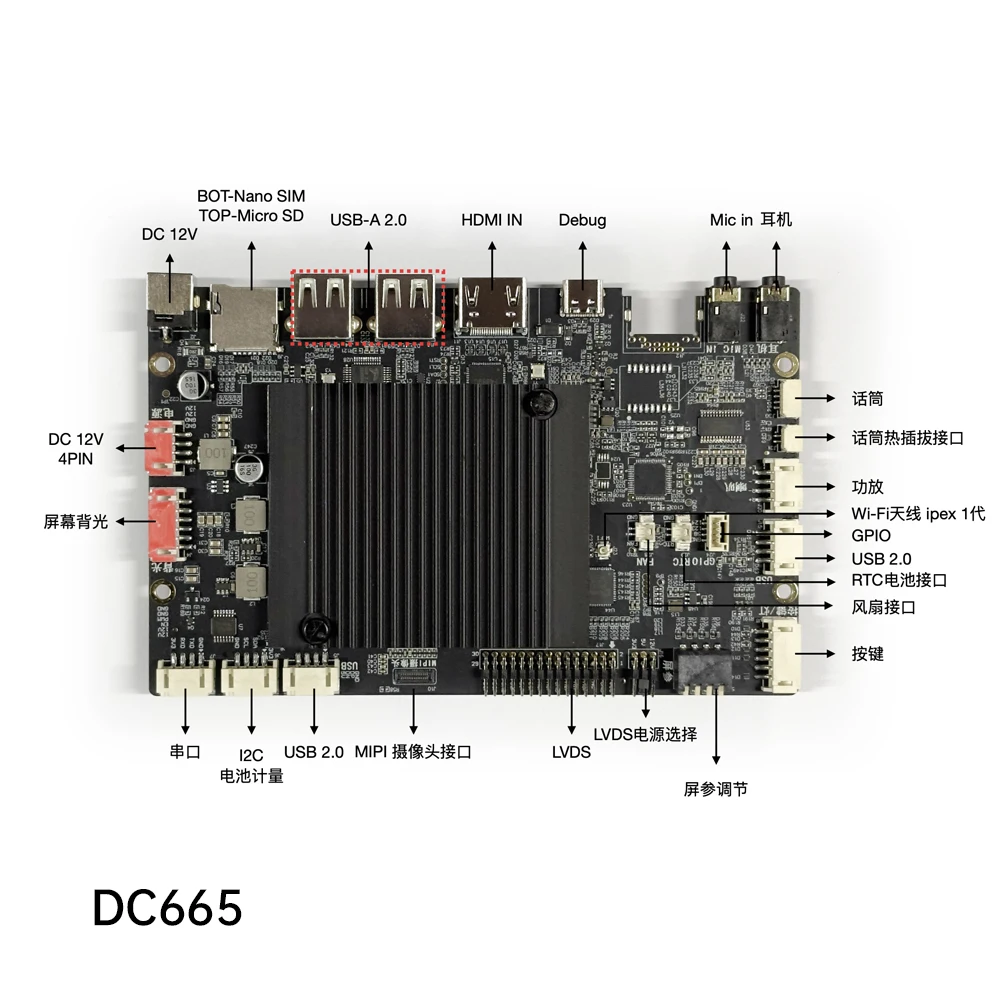 QCM6125-8 Platform DC665 Android 10/13 Development Board