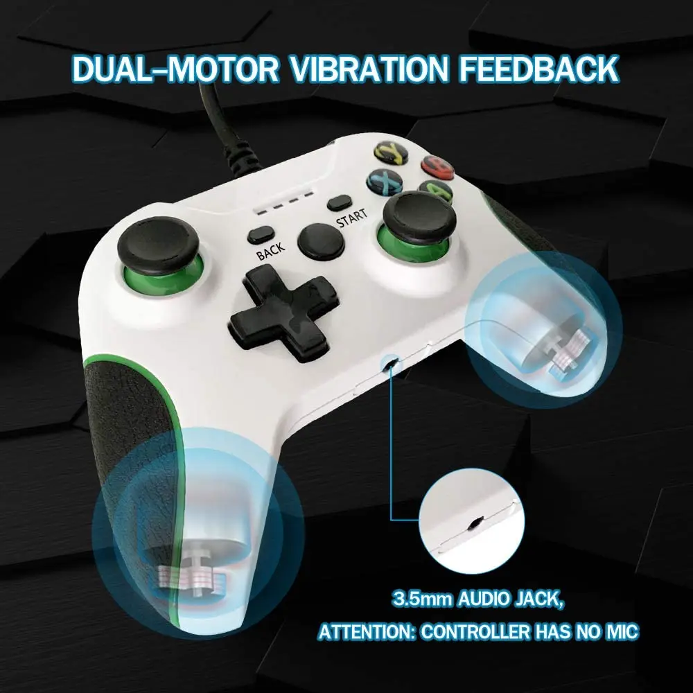 Honcam Joystick Games Pc One Wired Controller For Xbox 1 One X S With 3.5mm Audio Jack - Buy One ...