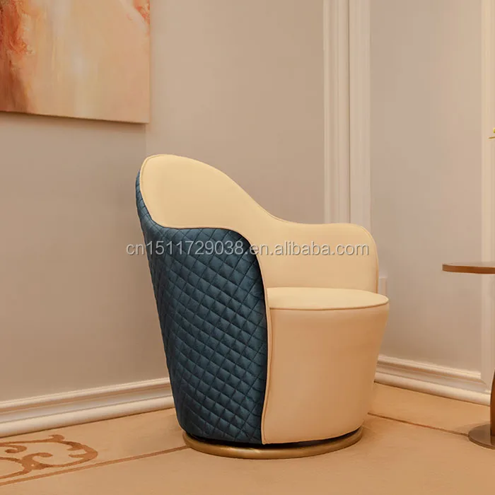 Italy Style Modern Rotating Single Sofa Chair for Living Room