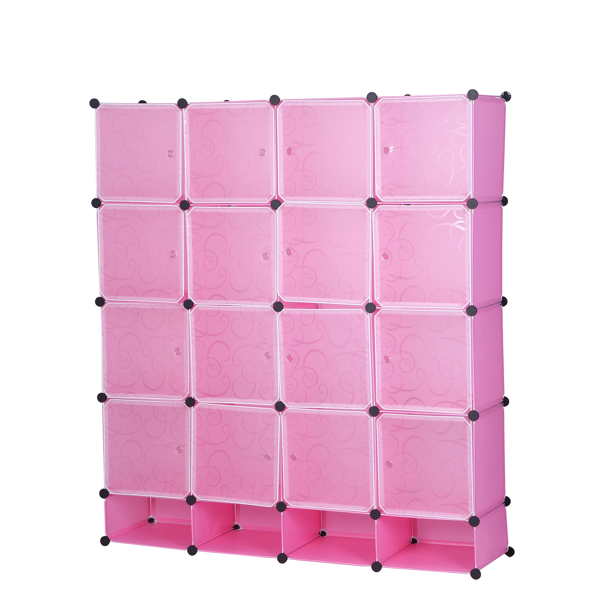 Adjustable Plastic Portable Wardrobe Large Foldable Door Wardrobe for ...