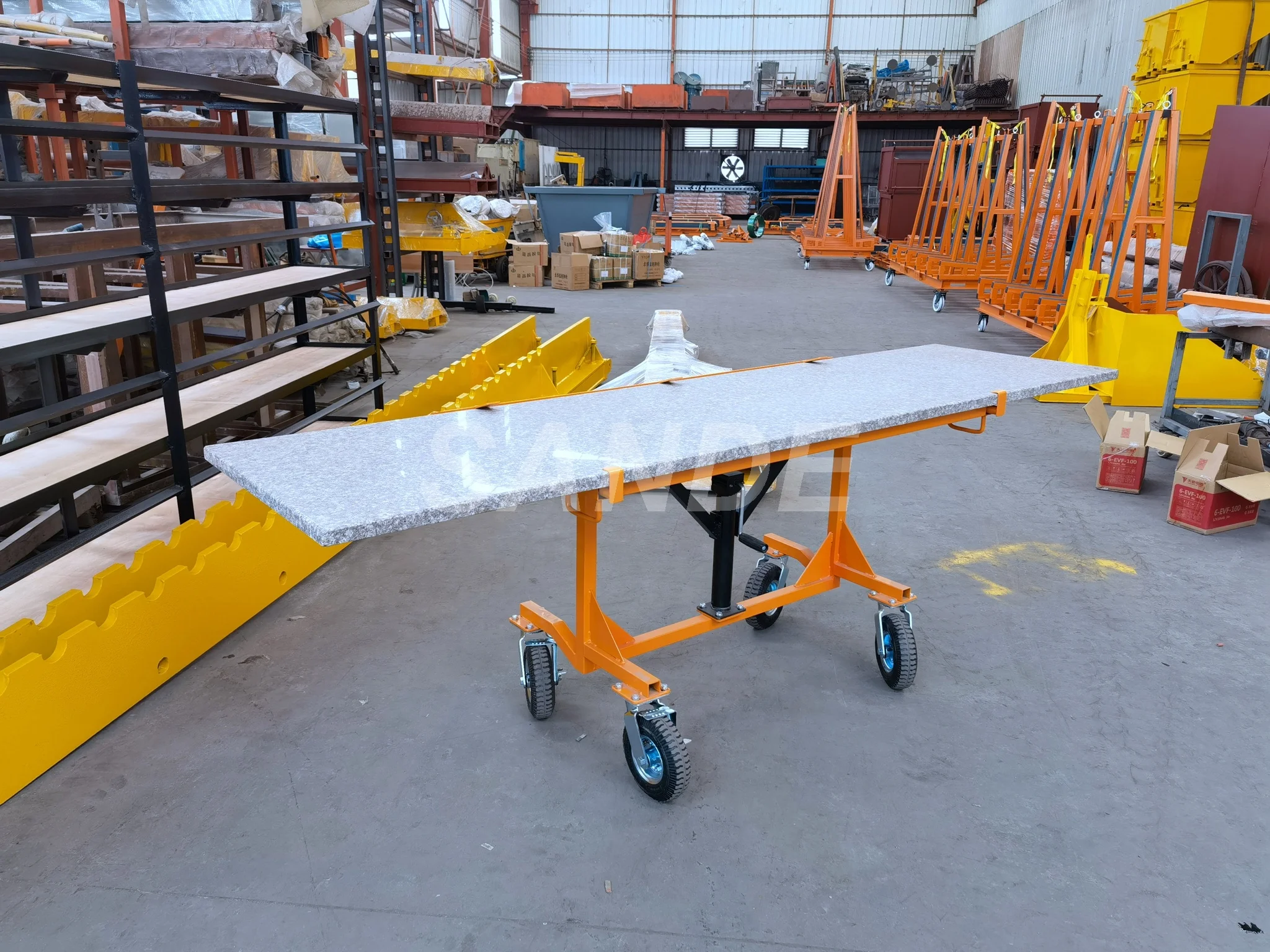 Sande Factory Tilting Slab Transport Cart for Granite & Marble