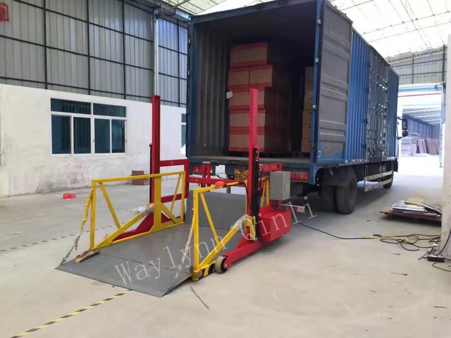 Movable Container Car Truck Vehicle Cargo Loading Elevator Hydraulic Electric Lift Platform ...
