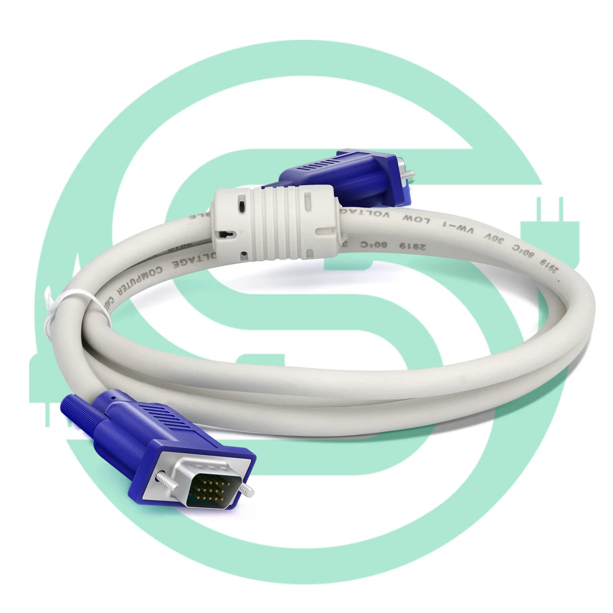 Wholesale 15pin High Speed Good Quality Vga Cable 3+4 White Male To ...