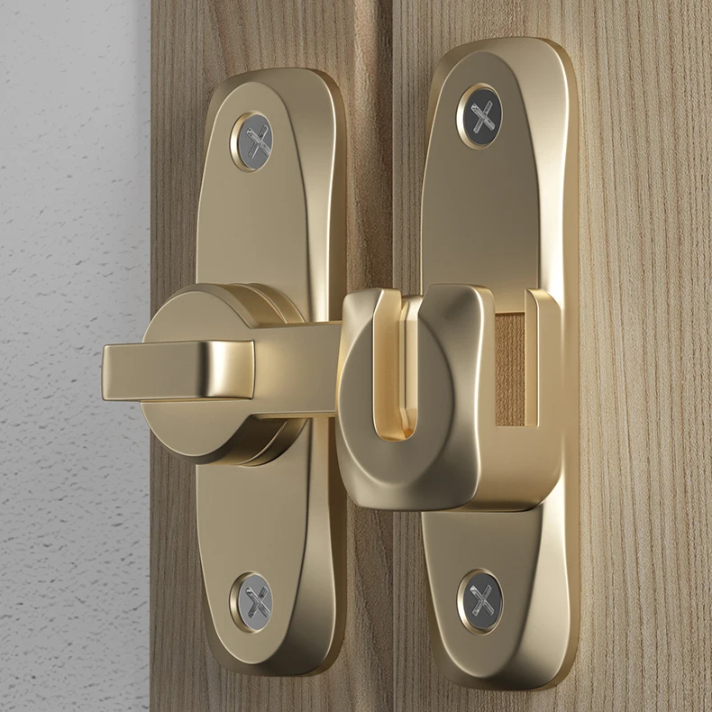 Modern 90/180 Degree Barn Door Lock Latch Zinc Alloy Security Lock With ...