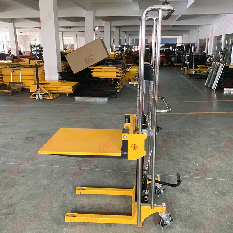 Hand Manual Stacker Hand Pallet Stacker Manual Hand Winch Stacker Lift ...