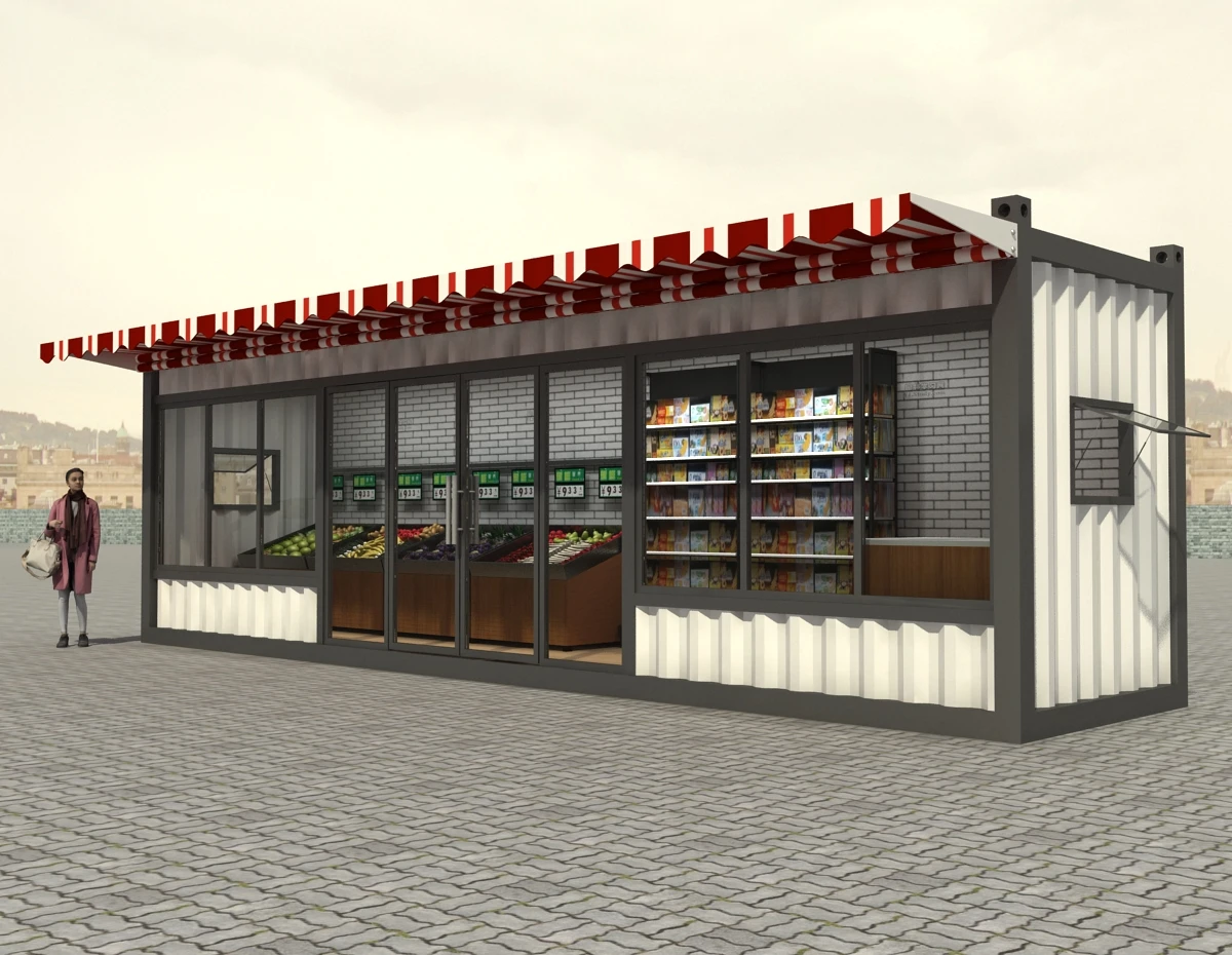 New Style Prefabricated Container Convenience Store - Buy Container ...