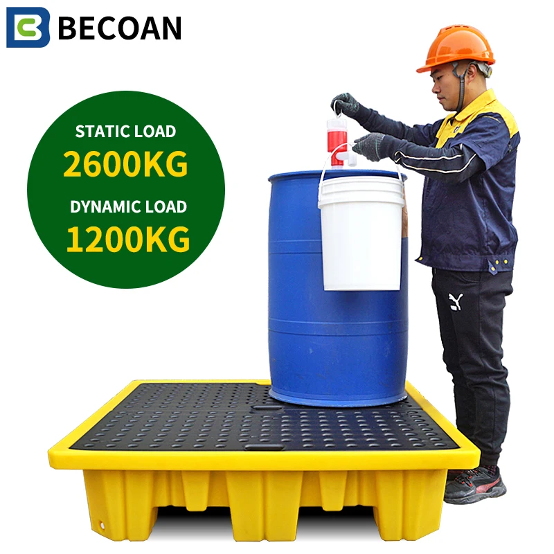 4 Drum Oil Spill Containment Pallet - Effective Spill Control