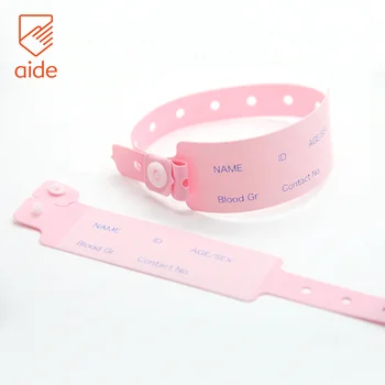 Custom Writable Plastic Vinyl Disposable Identification Medical Pvc ...