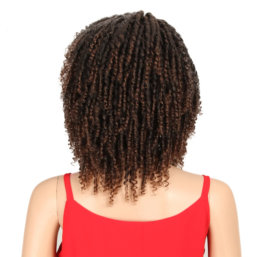 Perruque Naturelle Mixte Courte Au Crochet,Faux Locs,Pour Homme ...