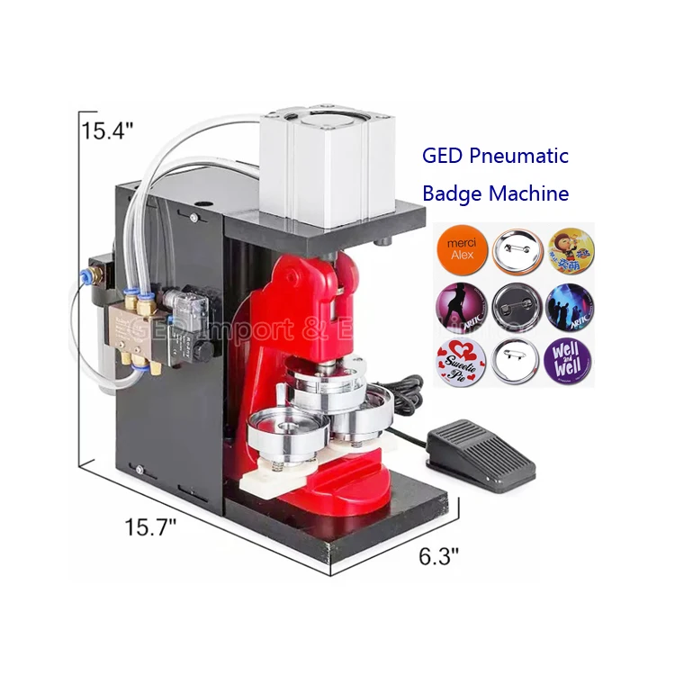 Ged New Type Pin Making Machine Button Marker With One Set Free Mold ...