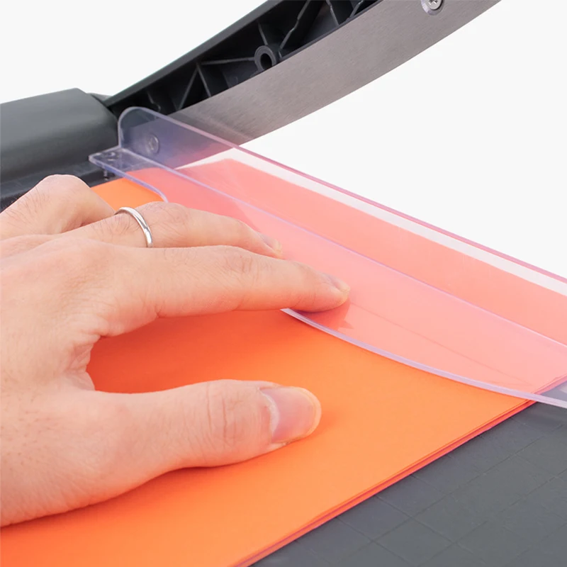 12″ Cut Length Guillotine Paper Cutter with 16 Sheet Capacity for ...