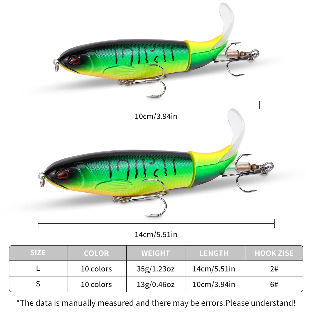 10pcs/set 13g Premium Fishing Lure Kit with Propeller Tail