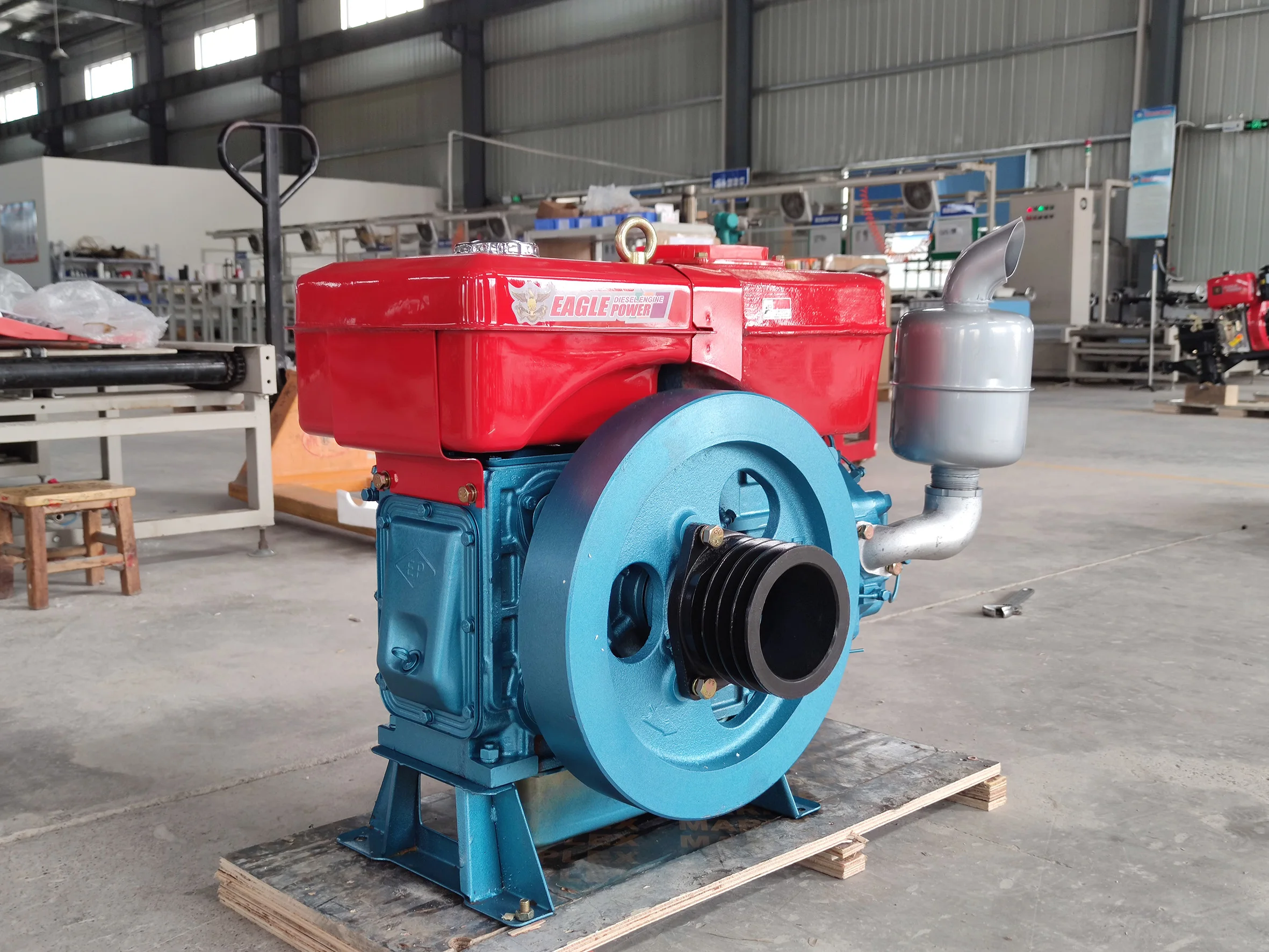 Direct Injection Single Cylinder Diesel Engine Water Cooled 28hp For ...