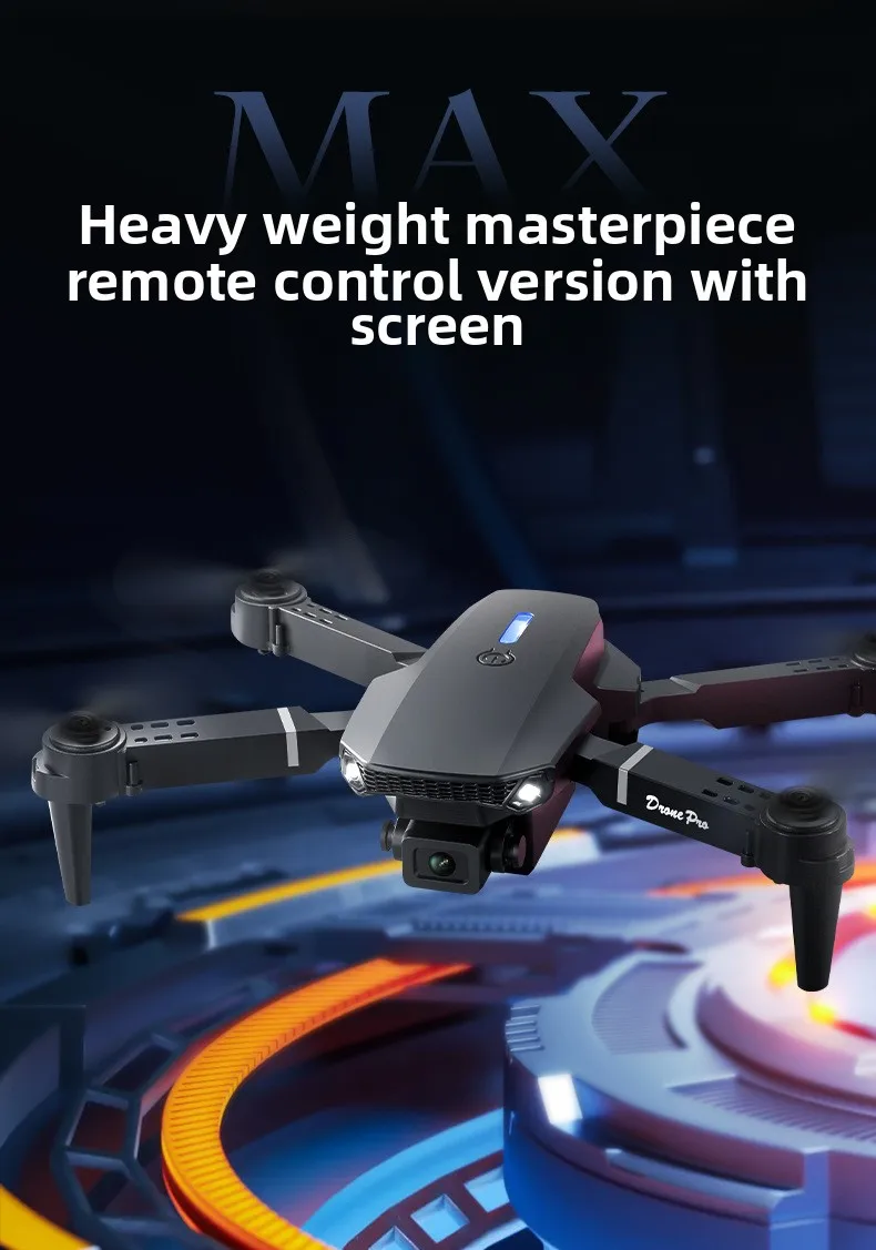 2025 NEW E88 E99 Pro MAX 4K HD Dual Camera Drone FPV Mini Drone With Screen Remote Control ...