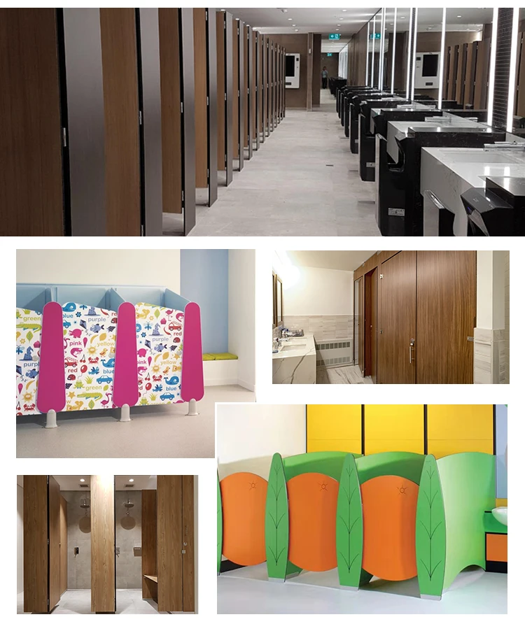 HPL Phenolic Commercial Changing Room Shower Washroom Cubicles