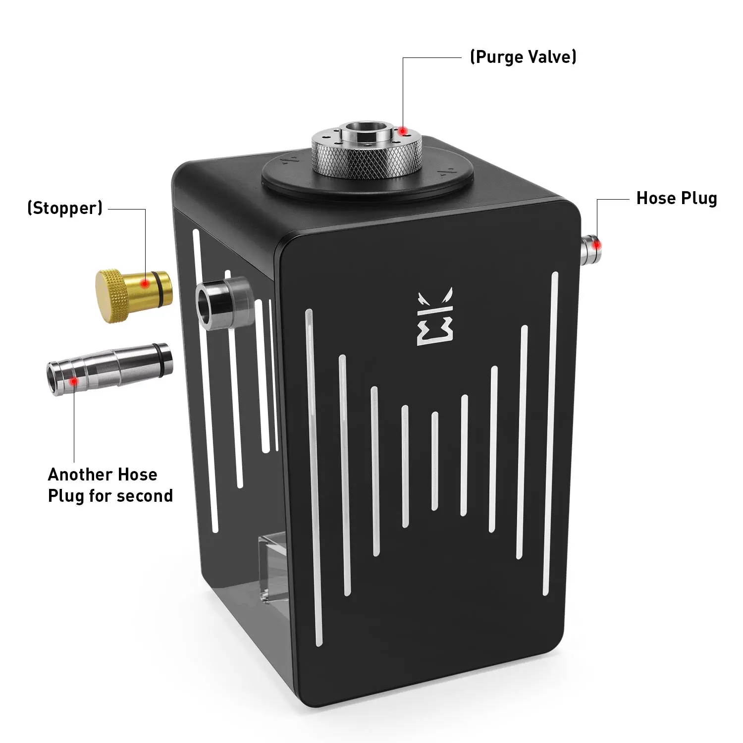 Kitosun Neon-Mobile Shisha Set - Stylish & Portable Hookah