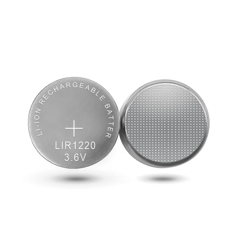 3.6v 리튬 이온 배터리 Lir1220 충전식 버튼 셀 배터리 - Buy Lir1220 Battery,Cr1220 Coin 셀 ...