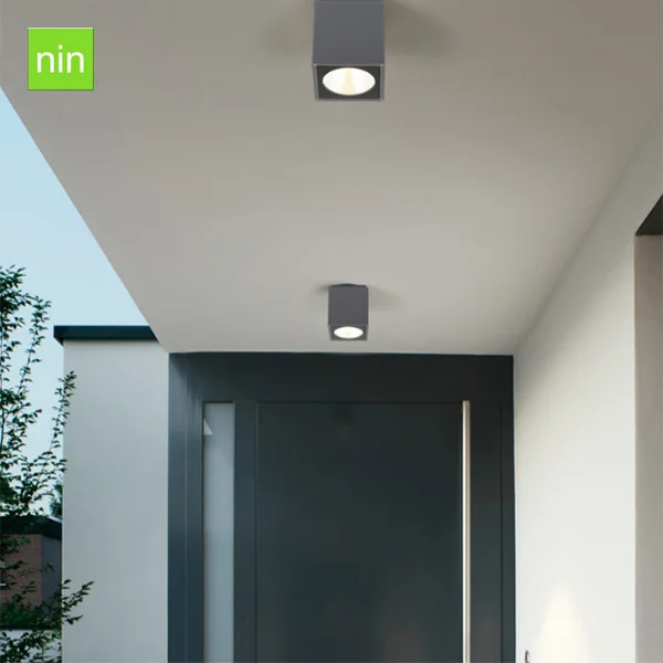 Square Surface Mounted Led Outdoor Ceiling Light Ip65 - Buy ...