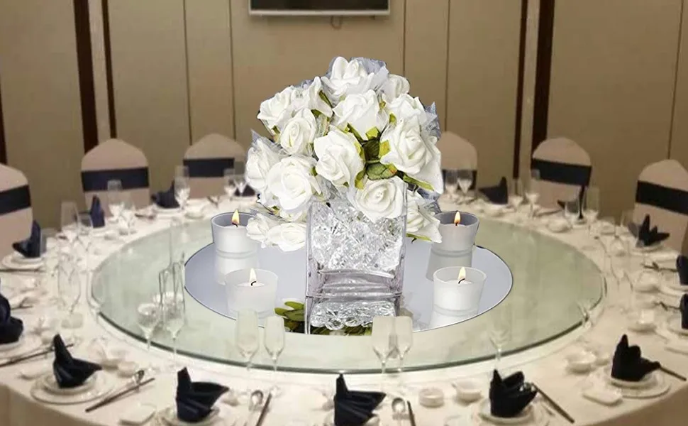 12" Mirror Centerpiece Base for Wedding/party Table Decor