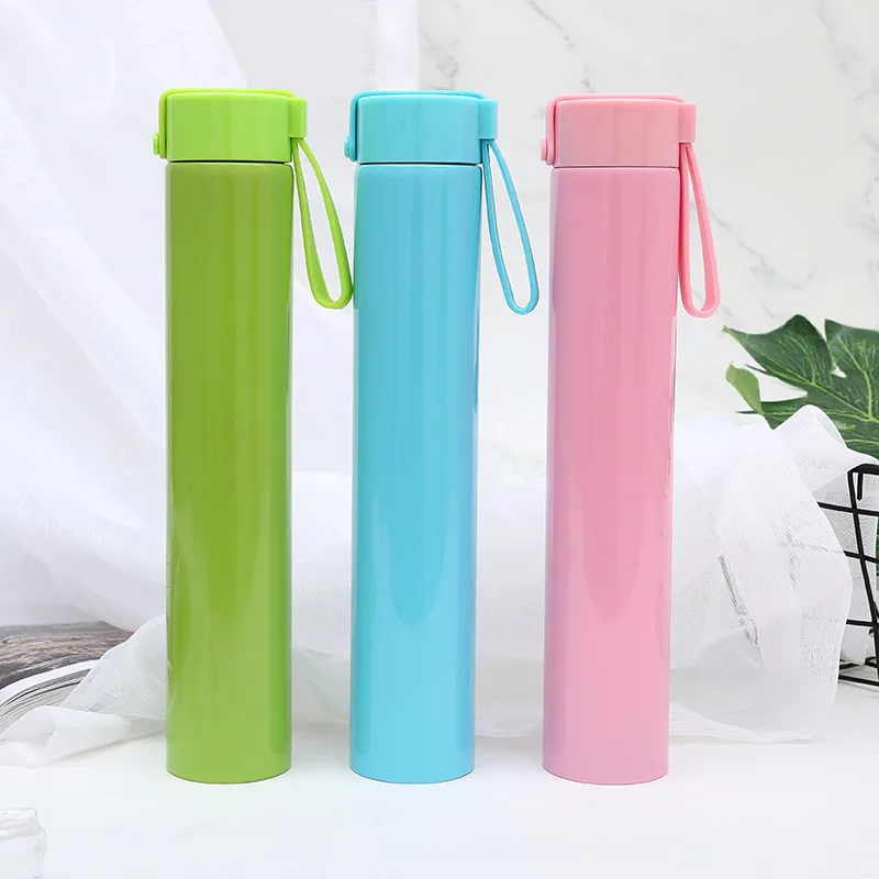 280ml Double Wall Slim Thin Thermos Tumbler Cups Stainless Steel Vacuum ...
