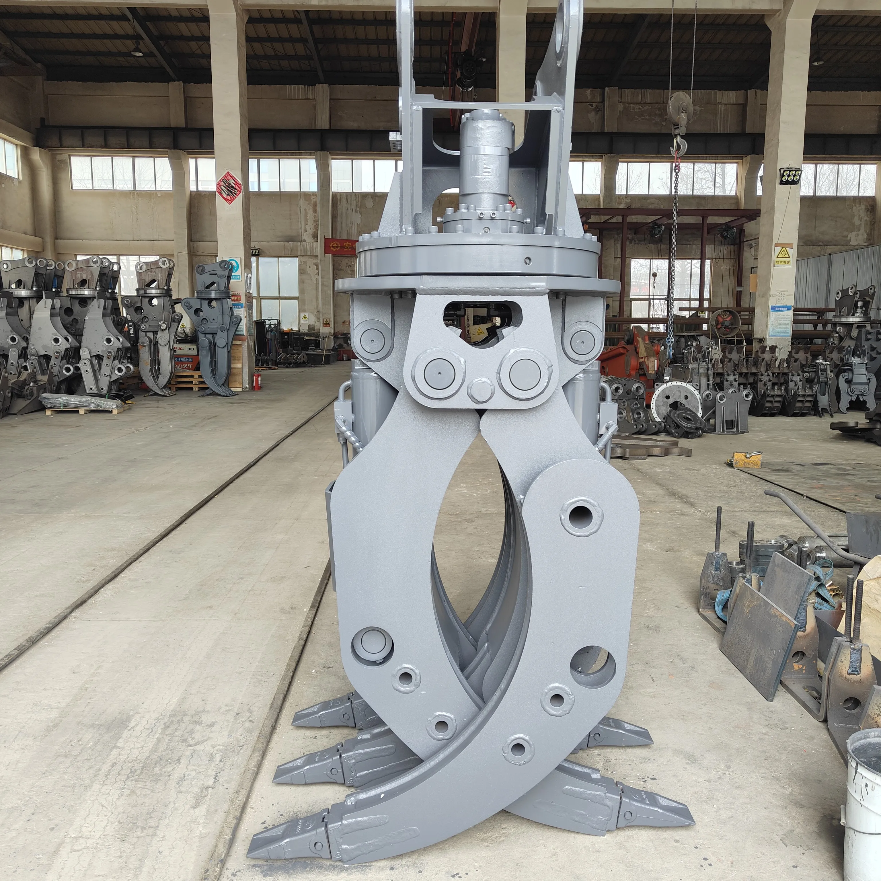 Excavator Wood Gripper/excavator Rotation Log Grapple/excavator Log ...