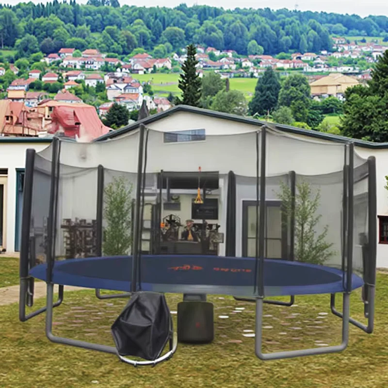16FT Commercial Grade Foldable Fitness Trampoline for All