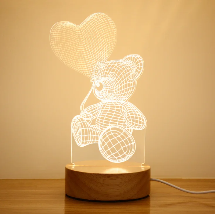 Custom Acrylic Lamp - Creative 3D Night Light for Kids