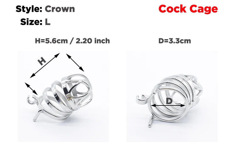 Nuun 5,6 Cm Penis Keuschheit Käfige Edelstahl Unausweichlichen Männlichen Keuschheit Geräte ...